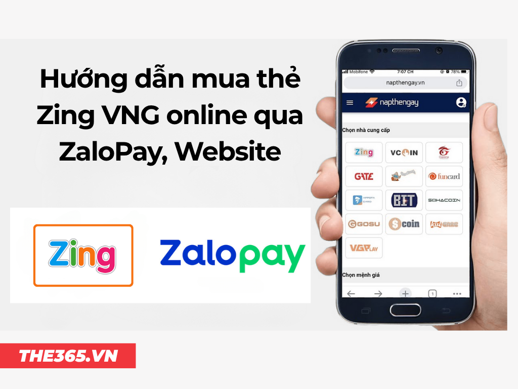 Hướng dẫn mua thẻ Zing VNG online qua ZaloPay, website